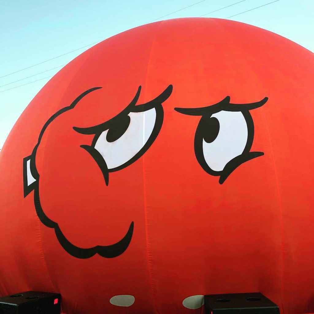 Meatwad dome at the Adult Swim Festival | Fulldome Pro